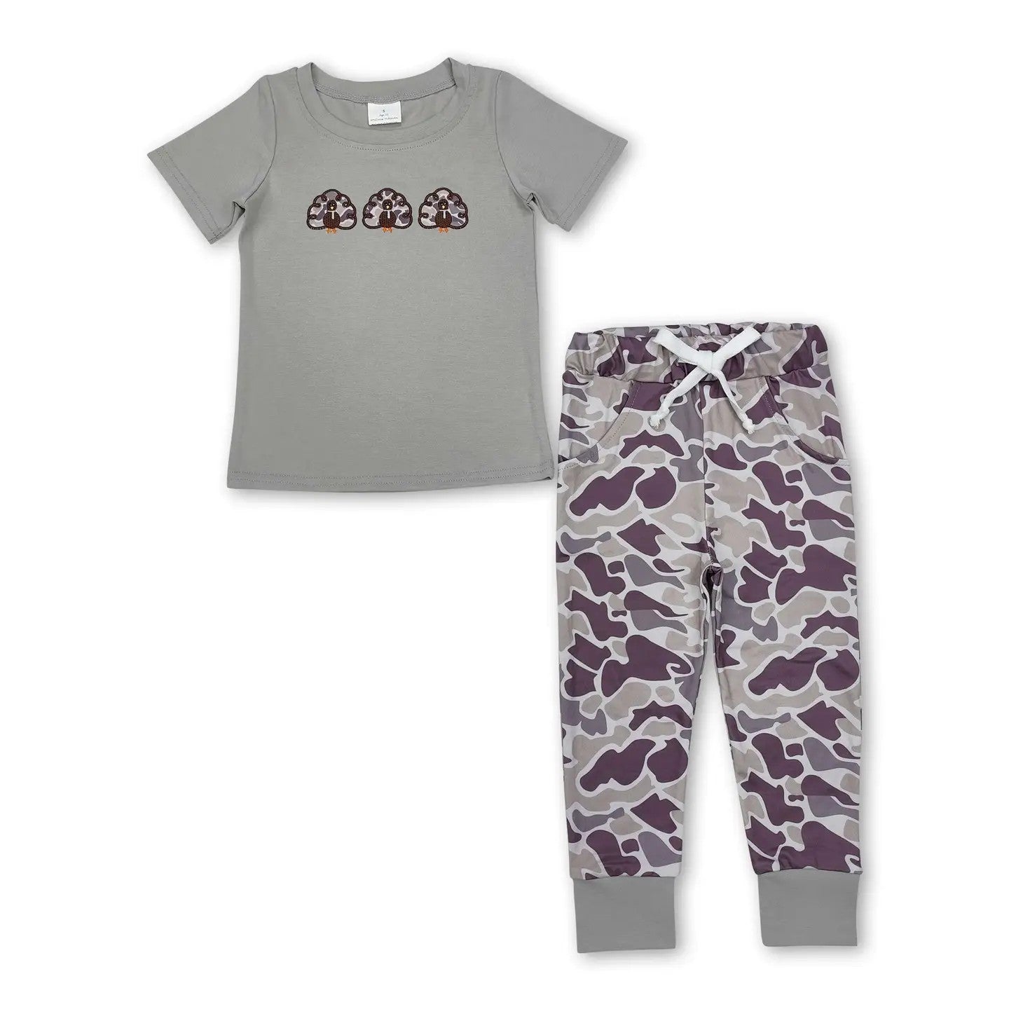 Boys Camo Turkey Set 2-3 week tat – Still + Steady Boutique